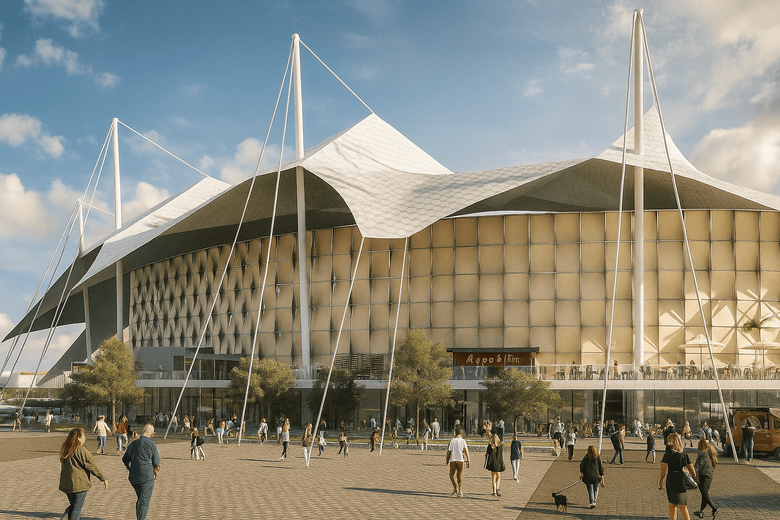 «Золотой Трезини» / EMU Stadium: Sport Hub, Community Park, Well-Being ...